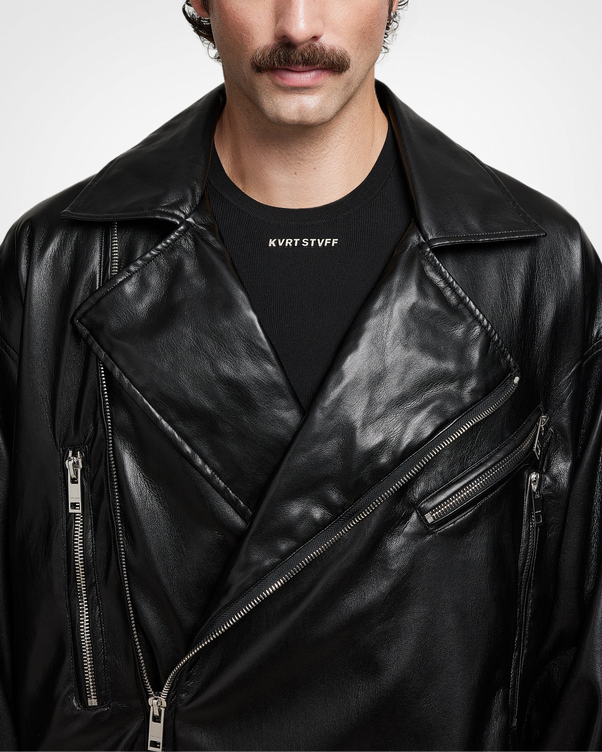 Black Strabler Biker Jacket – KVRT STVFF